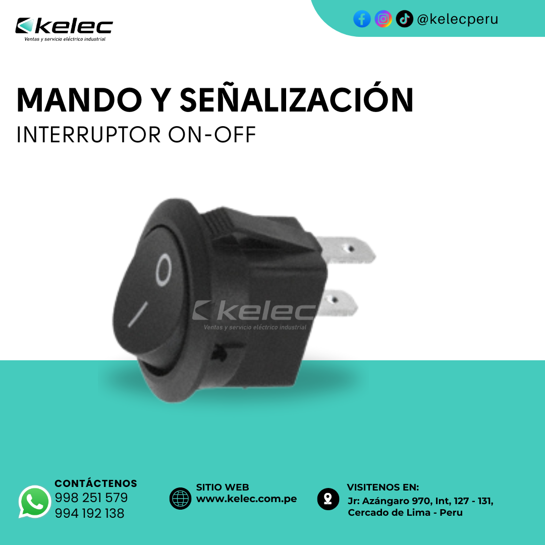 INTERRUPTOR ON – OFF – KELEC – Ventas y Servicios electricos industrial