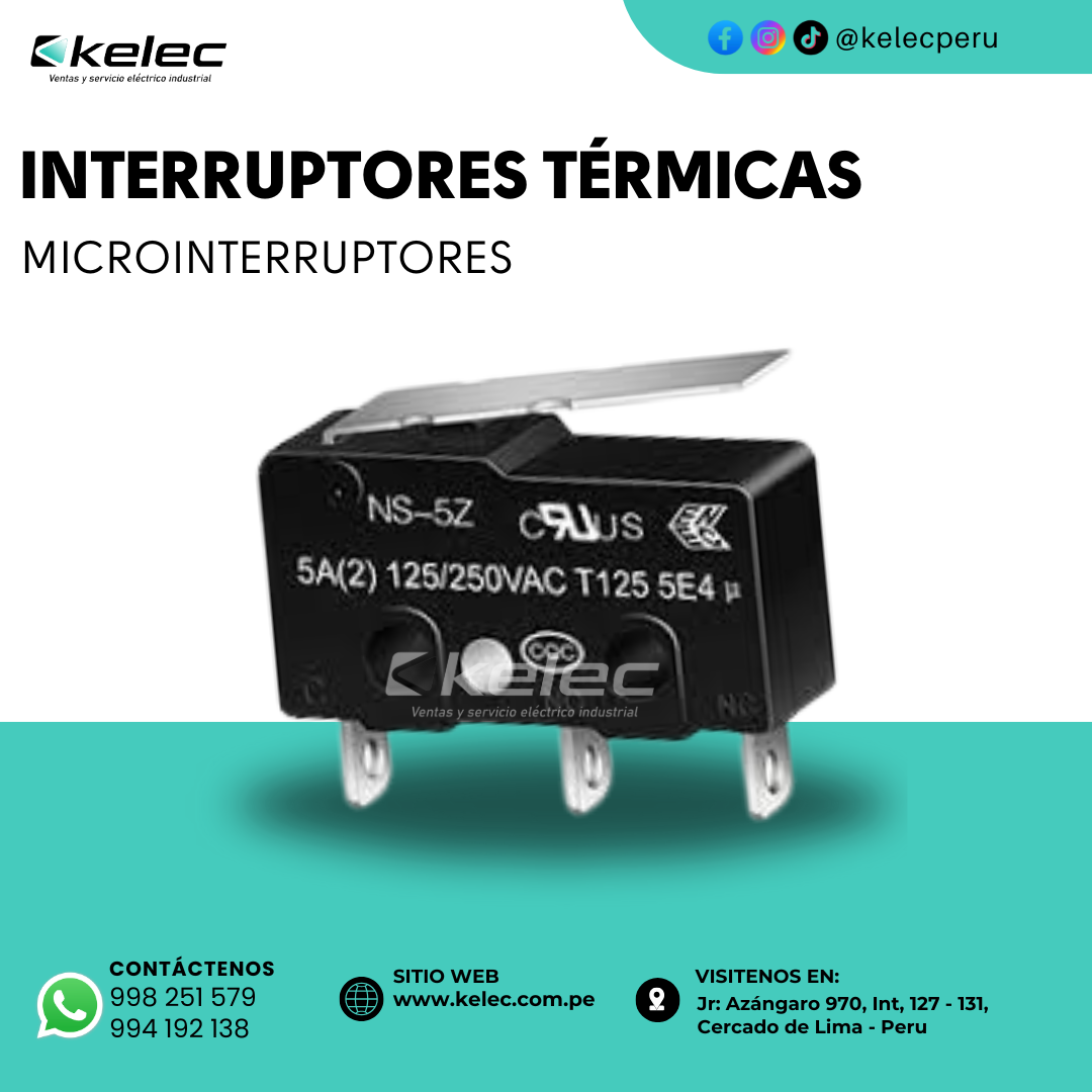 MICROINTERRUPTORES – KELEC – Ventas y Servicios electricos industrial